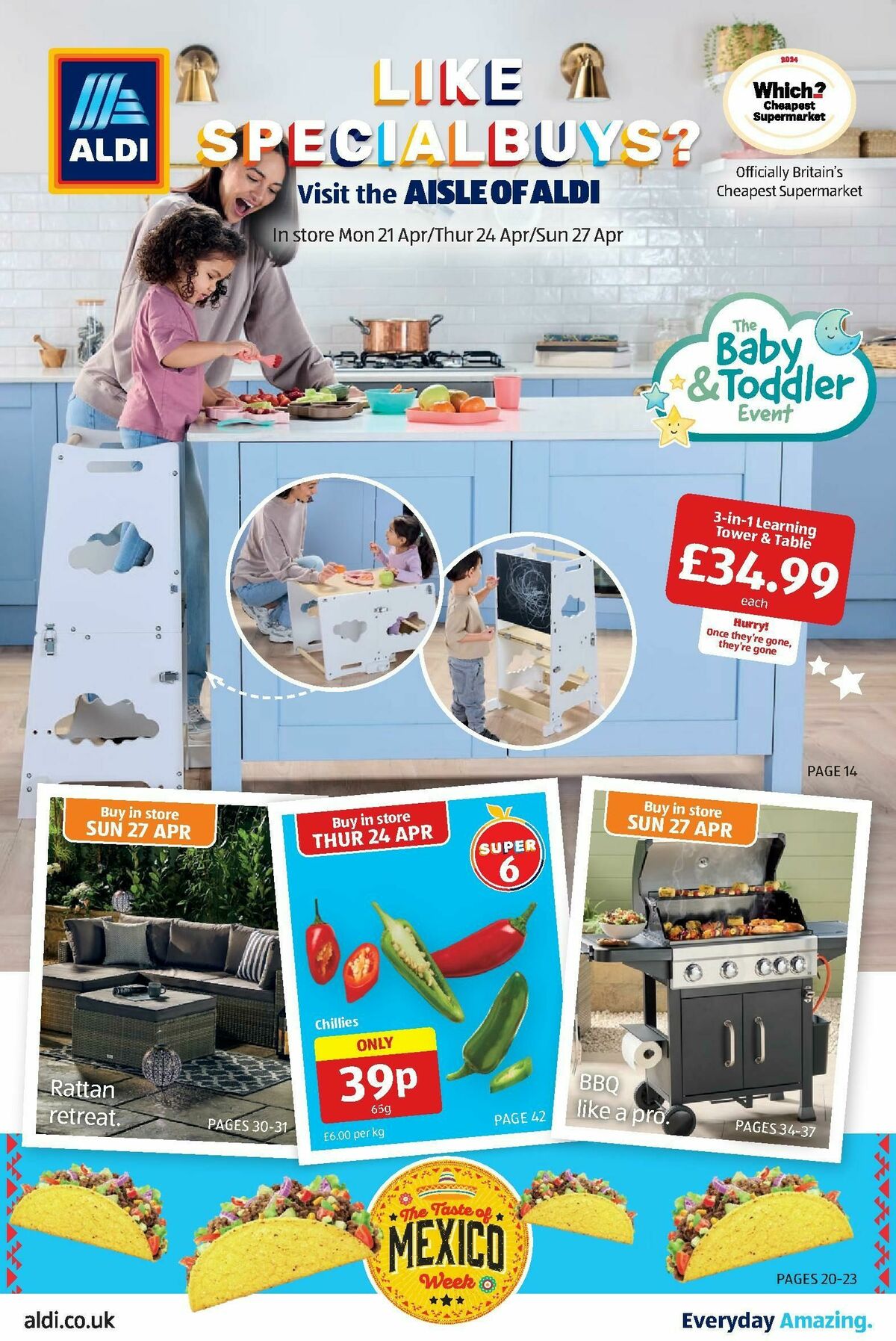 ALDI UK - Offers & Special Buys from 21 April