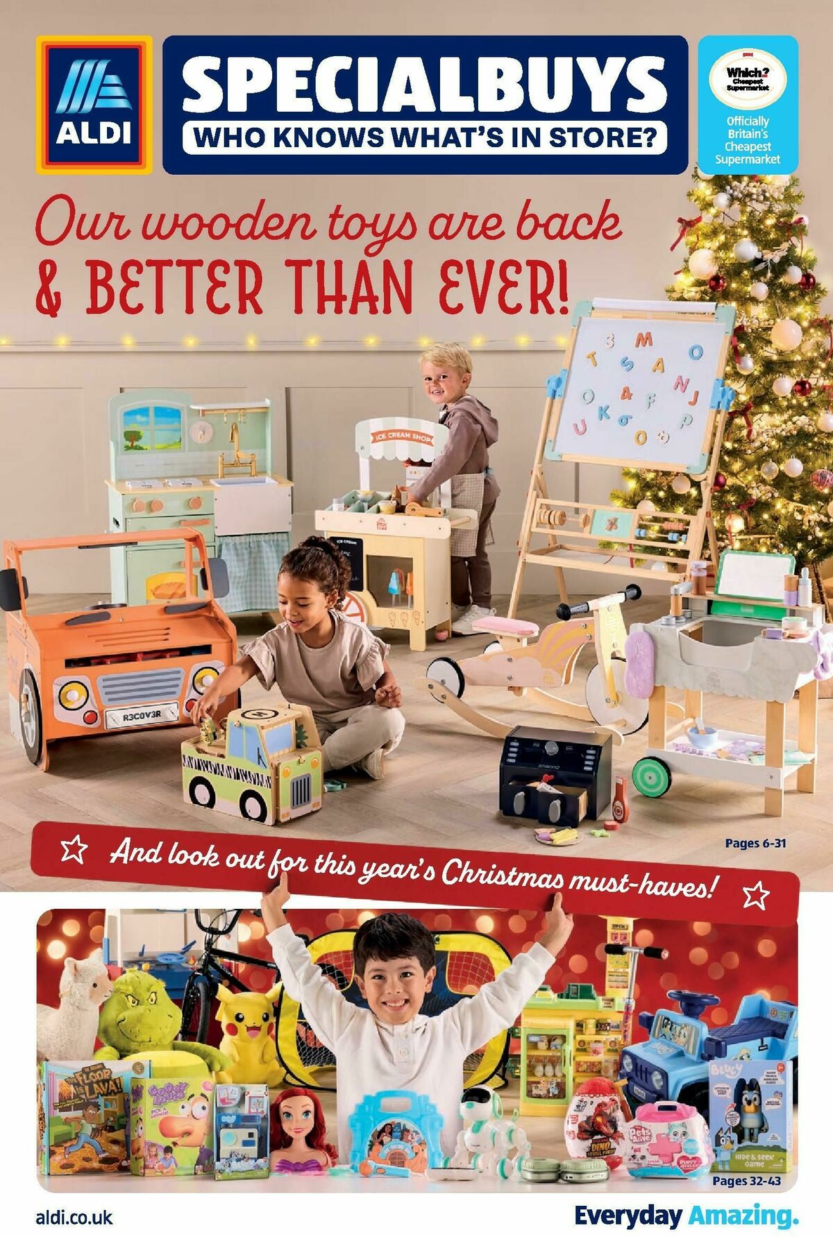 ALDI The Wooden Toy Event UK - Offers & Special Buys from 23 October