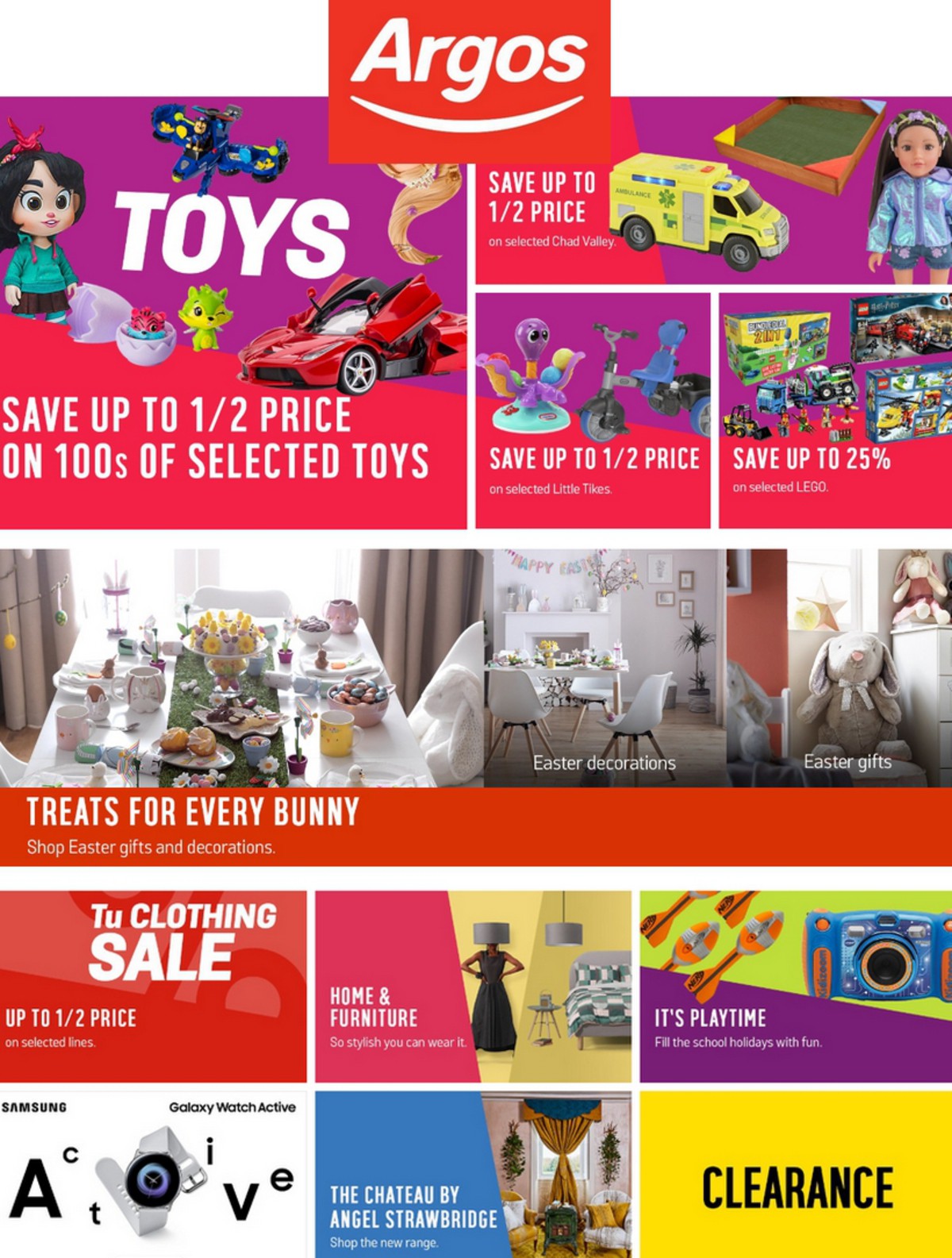 Argos New Offers & Special Buys from 9 April