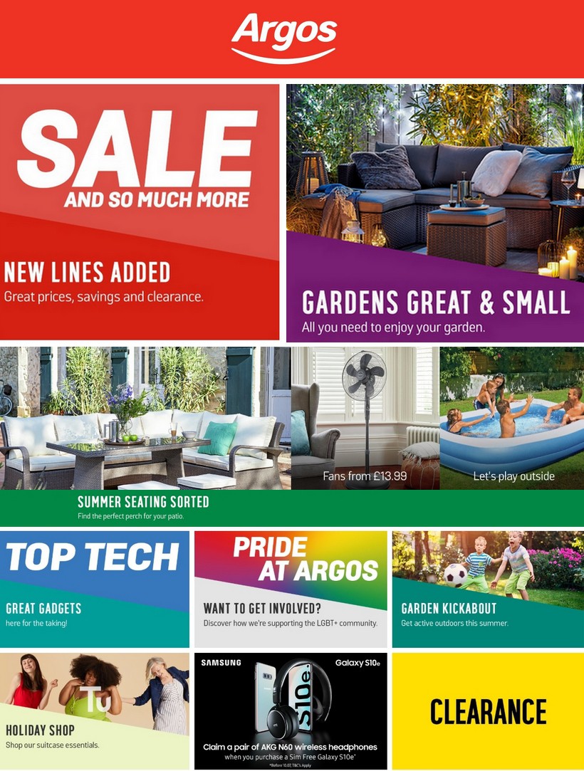 Argos New Offers & Special Buys from 9 July