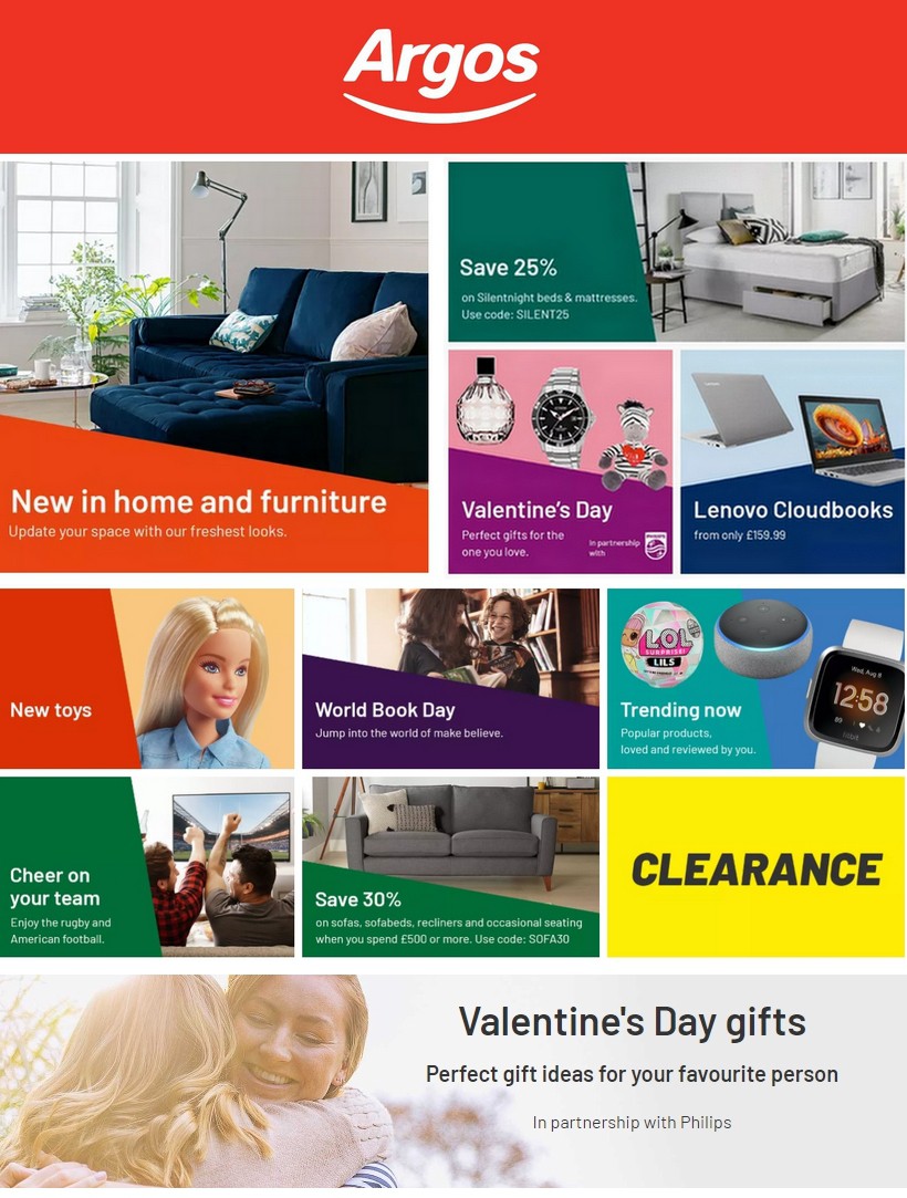 Argos New Offers & Special Buys from 4 February