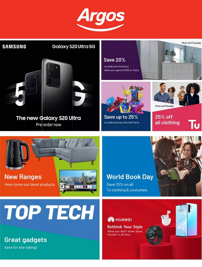 Argos New Offers & Special Buys from 18 February