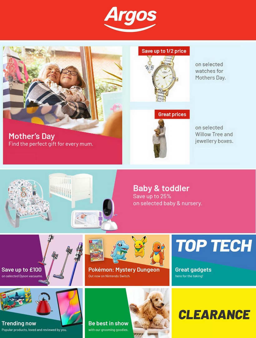 Argos New Offers & Special Buys from 10 March