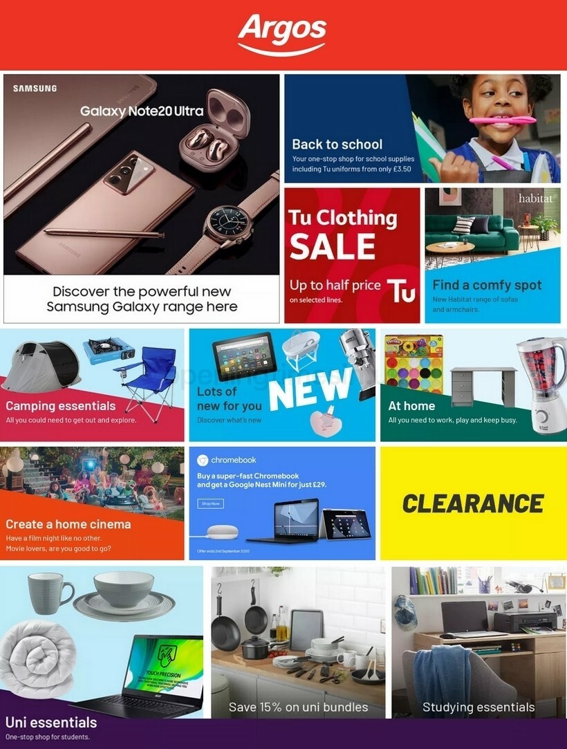Argos New Offers & Special Buys from 25 August