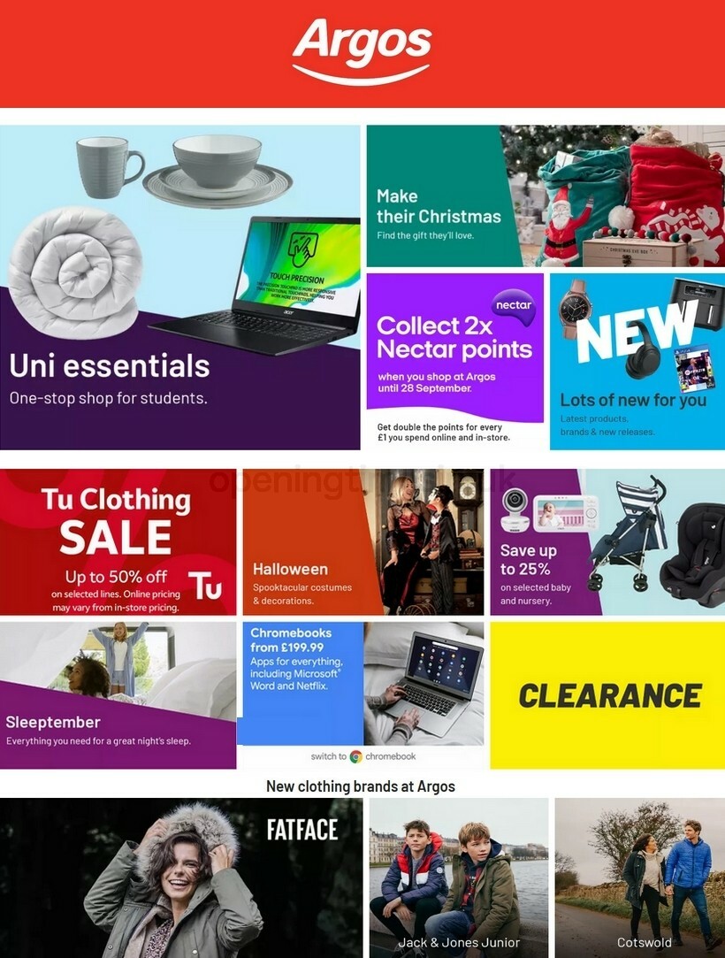 Argos New Offers & Special Buys from 22 September