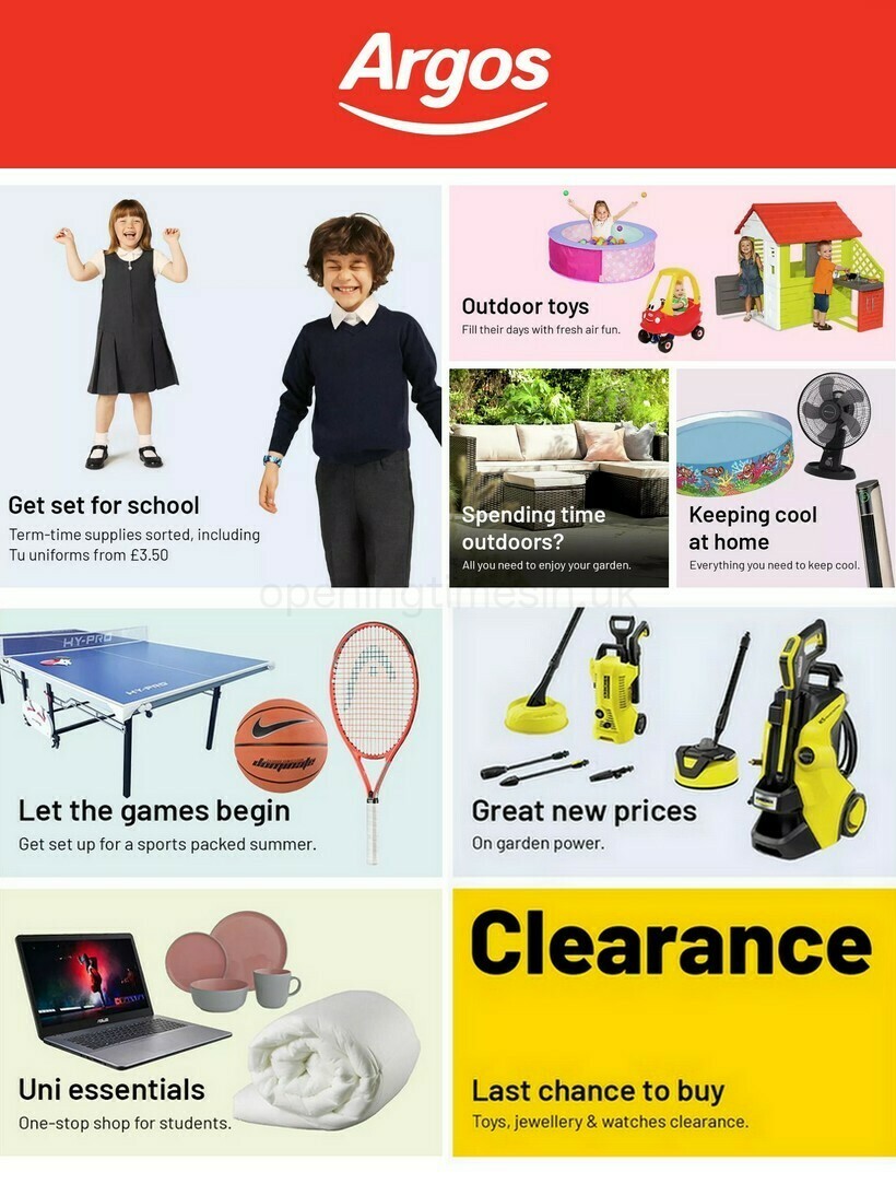 Argos New Offers & Special Buys from 19 July