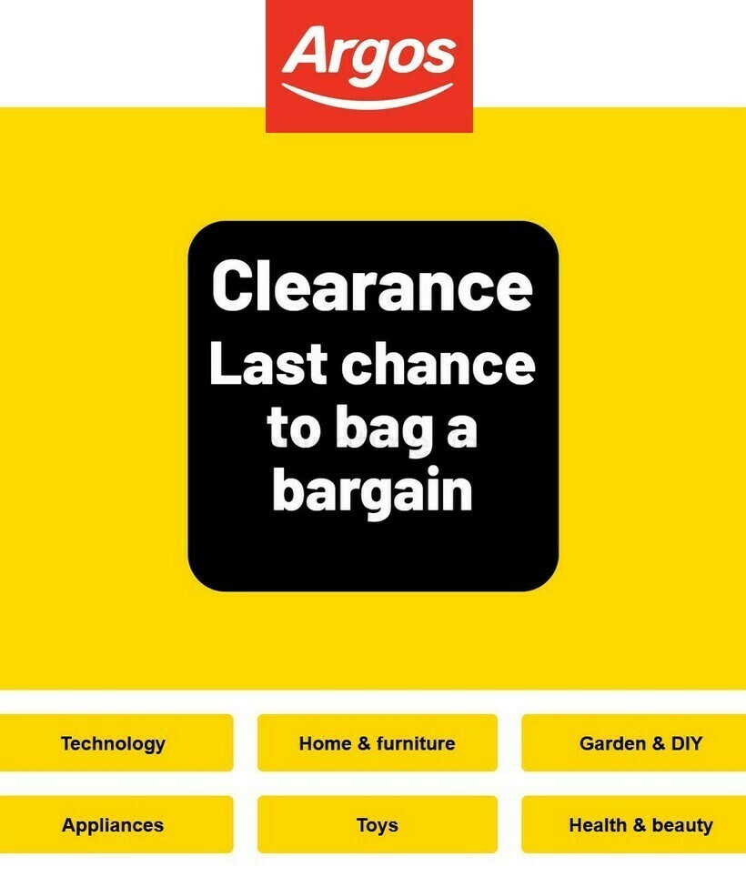 Argos New Offers & Special Buys from 22 March