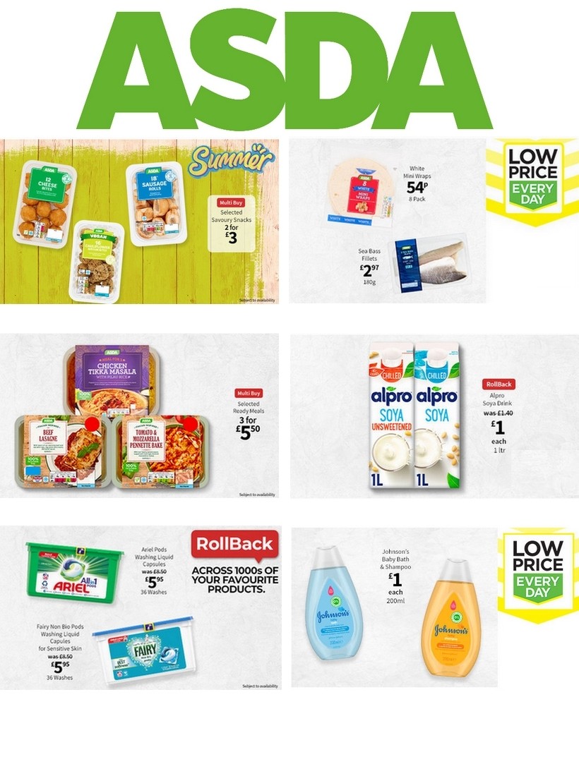 ASDA UK - Offers & Special Buys from 10 July