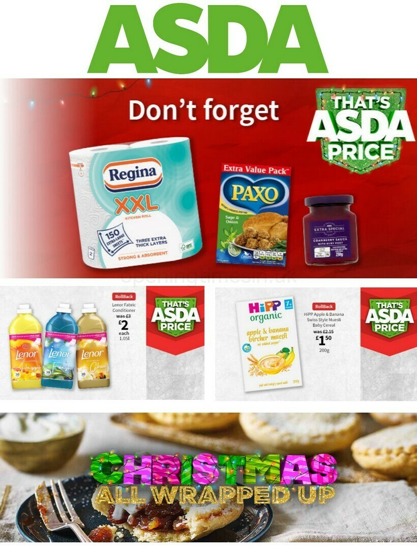 ASDA UK - Offers & Special Buys from 18 December