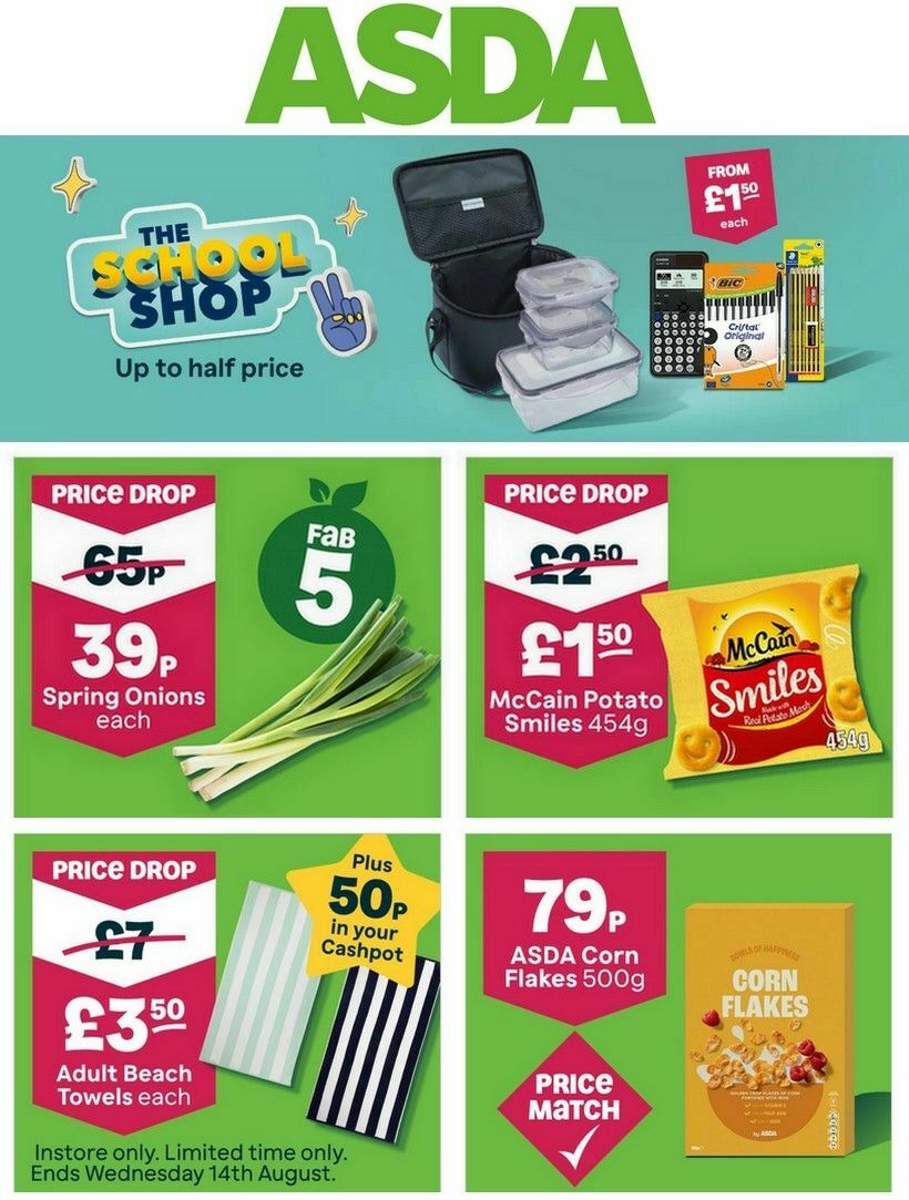 ASDA UK - Offers & Special Buys from 9 August