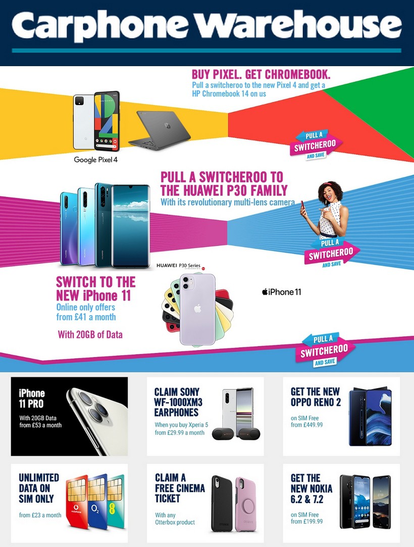 Carphone Warehouse Offers & Special Buys from 26 October
