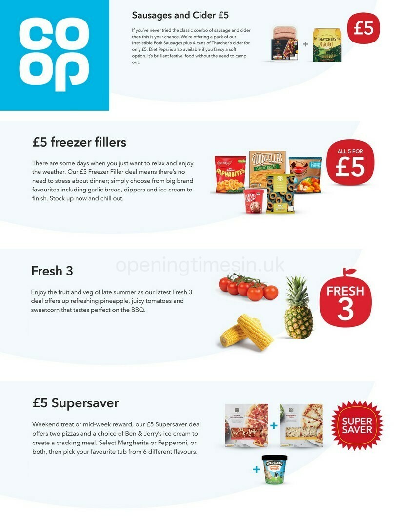 Co-op Food Offers & Special Buys from 11 August