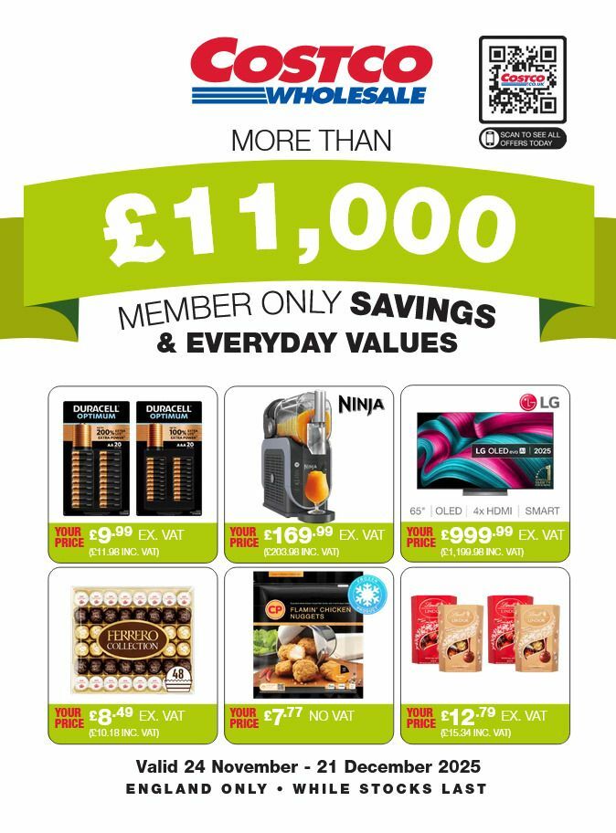Costco from 24 November