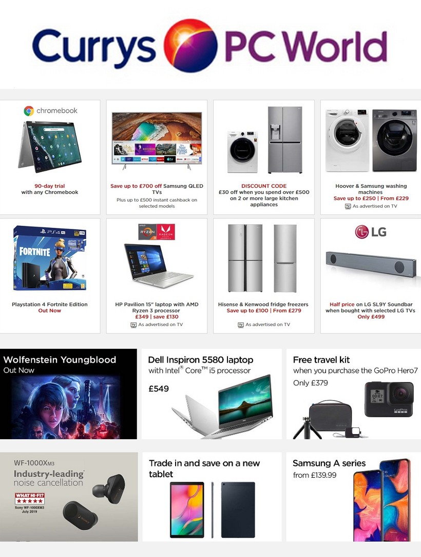 Currys Offers & Special Buys from 2 August