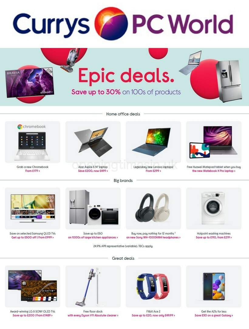 Currys Offers & Special Buys from 21 August