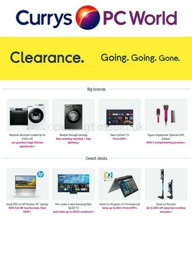 Currys - Eastbourne - Opening Times & Store Offers