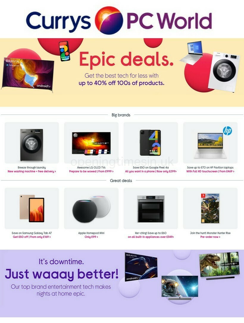 Currys Offers & Special Buys from 25 March