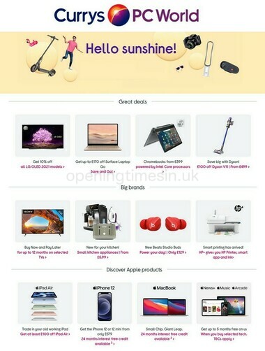 Currys - Braehead, Glasgow - Opening Times & Store Offers