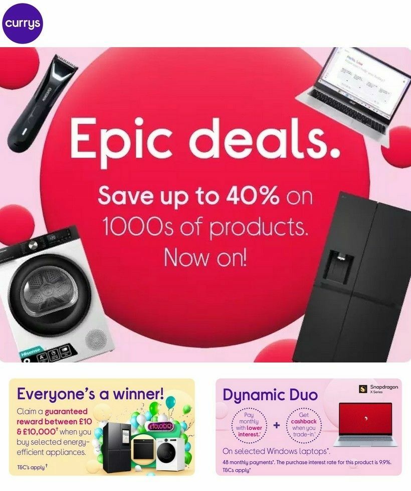 Currys Offers & Special Buys from 1 February