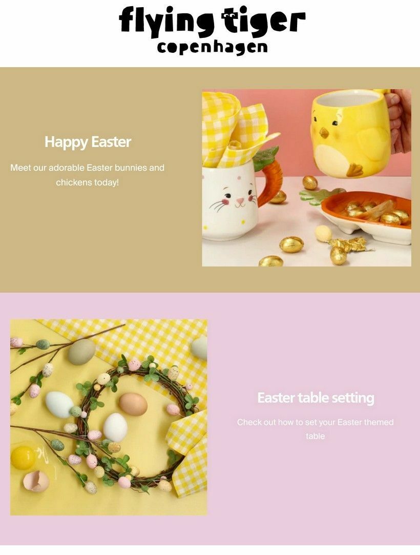 Flying Tiger Copenhagen Easter Offers & Special Buys from 23 February