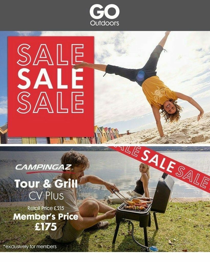 GO Outdoors from 20 August