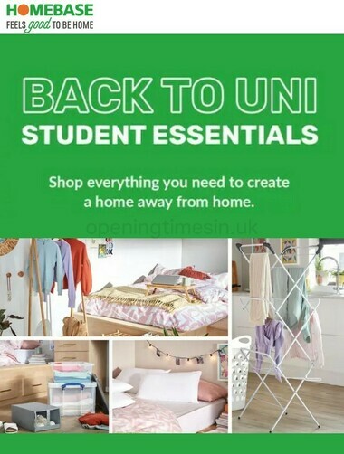 Homebase - Basildon Vange - Opening Times & Store Offers