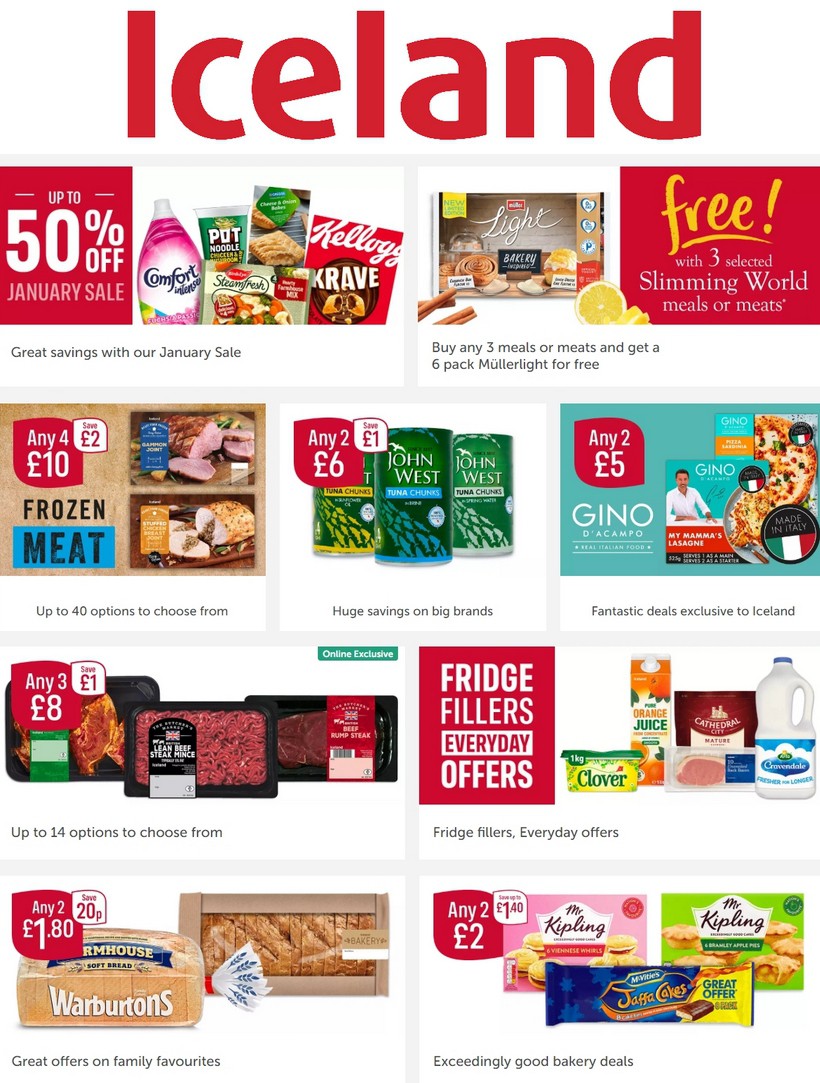 Iceland Offers & Special Buys from 3 January