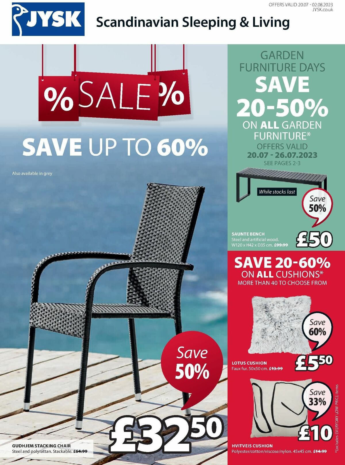 JYSK Offers & Great savings from 20 July