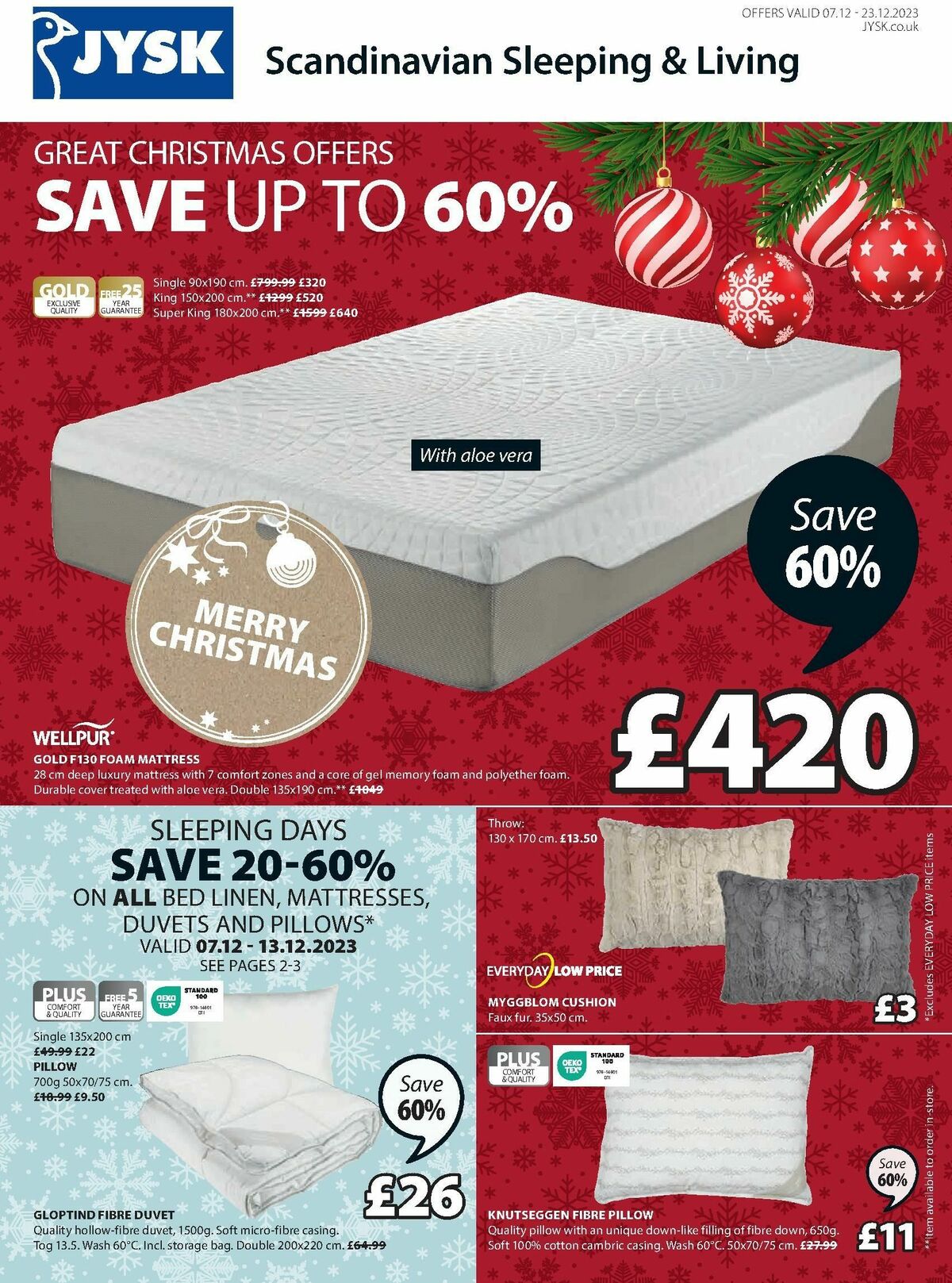 JYSK Offers & Great savings from 7 December