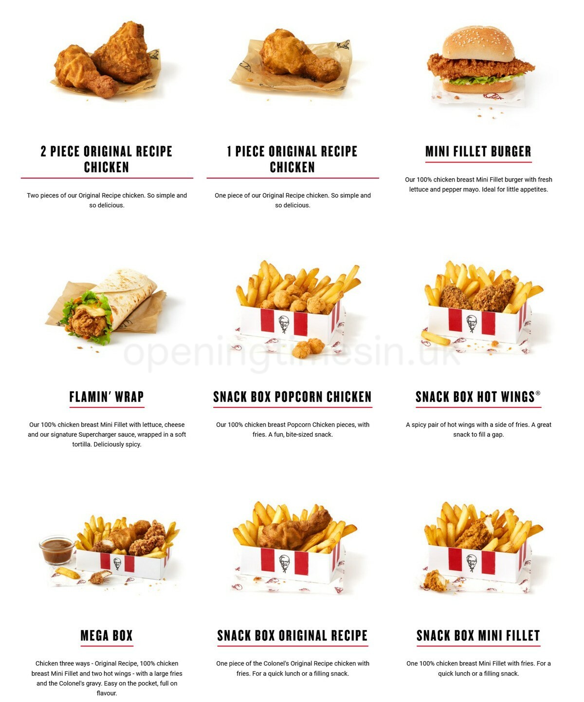 KFC Offers & Menu from 20 March - Page 9