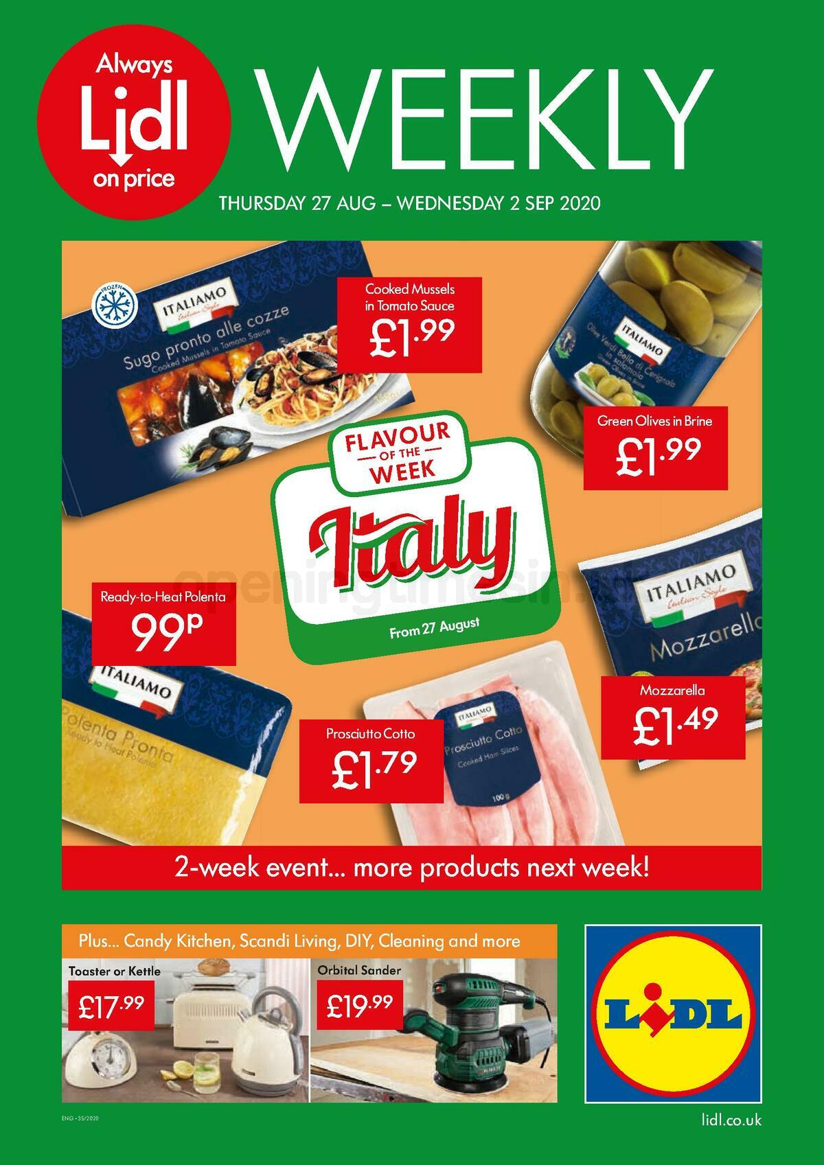 LIDL UK - Offers & Special Buys from 27 August
