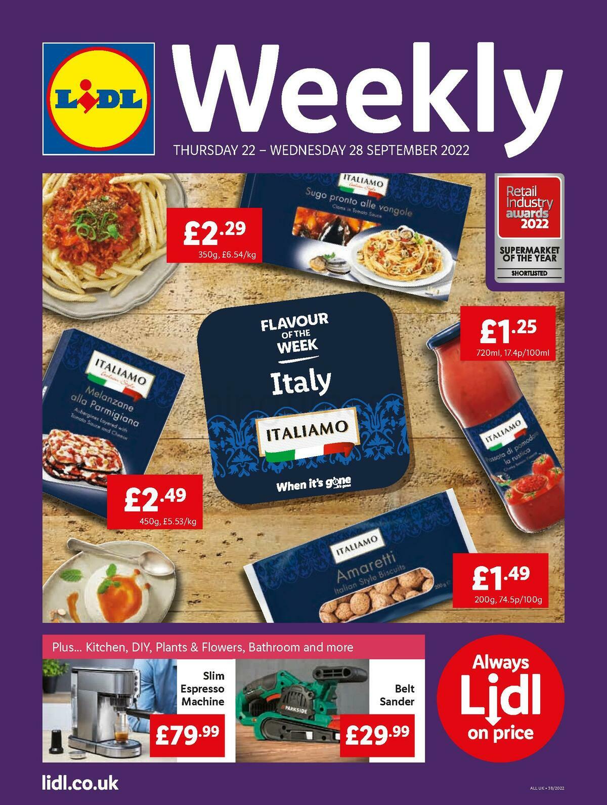 LIDL UK - Offers & Special Buys from 22 September