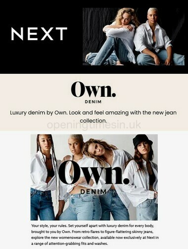 Next - Hull, Kingswood Retail Park - Opening Times & Store Offers