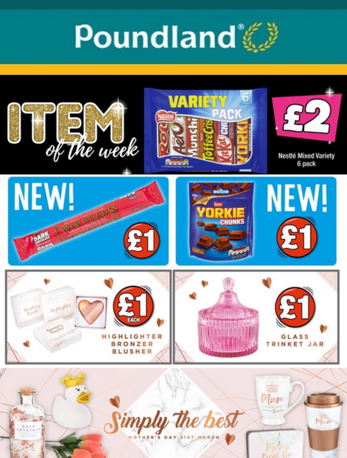 Poundland Offers & Great savings from 26 March
