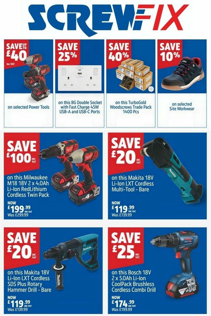 Screwfix Best Offers & Special Buys from 2 July