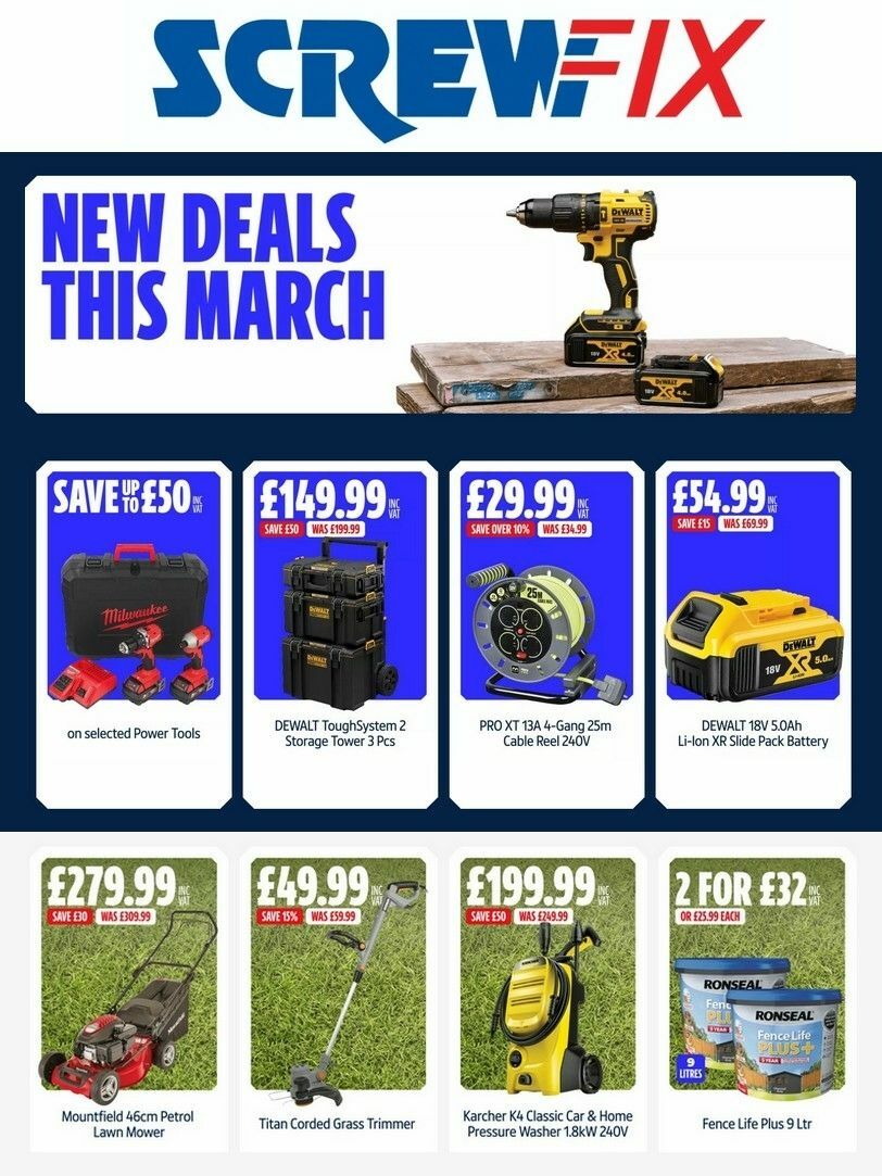 Screwfix Best Offers & Special Buys from 3 March