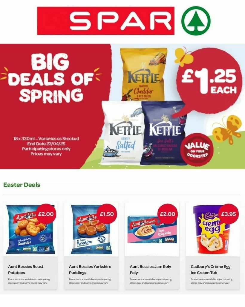 SPAR from 11 April