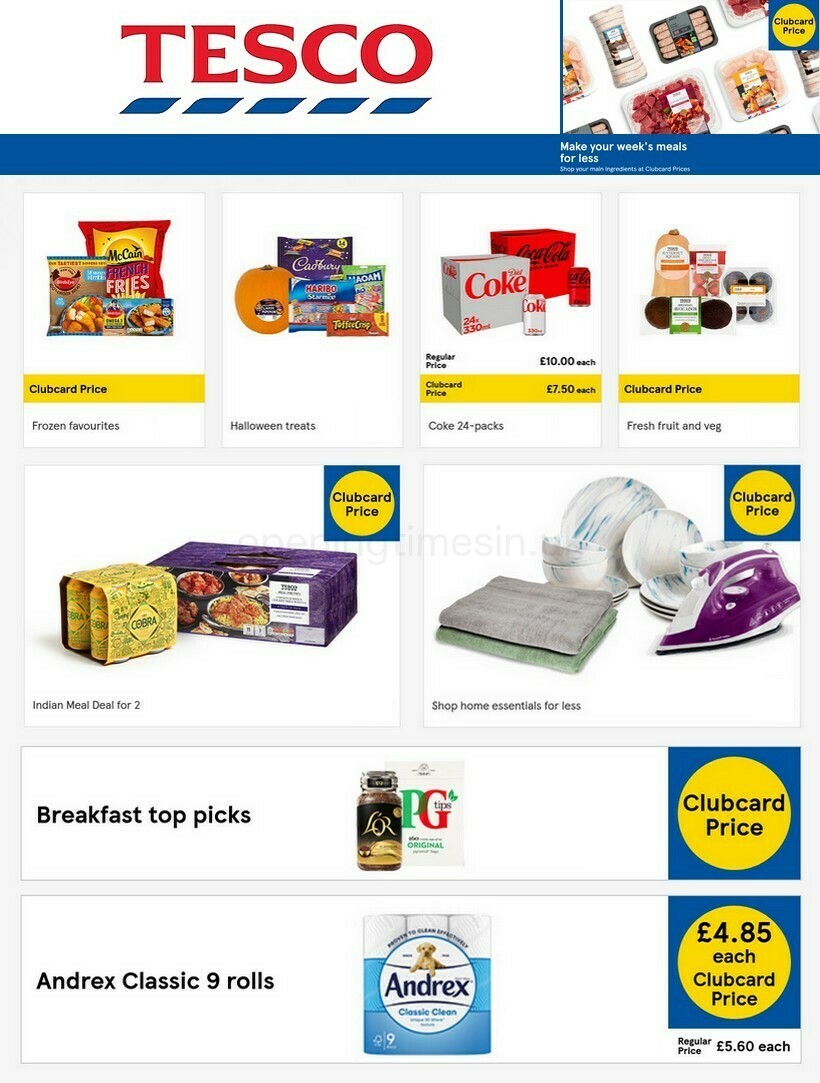 TESCO Offers & Special Buys from 6 October