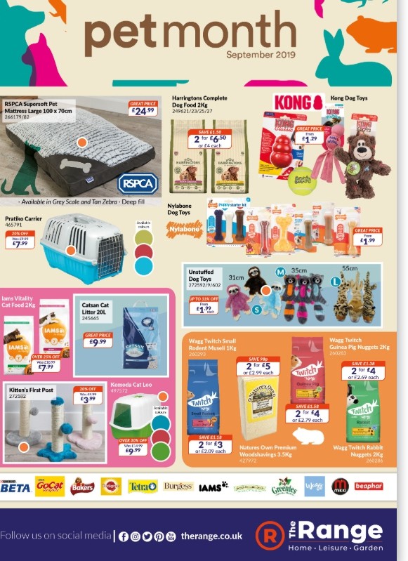 The Range Pet Month from 1 September