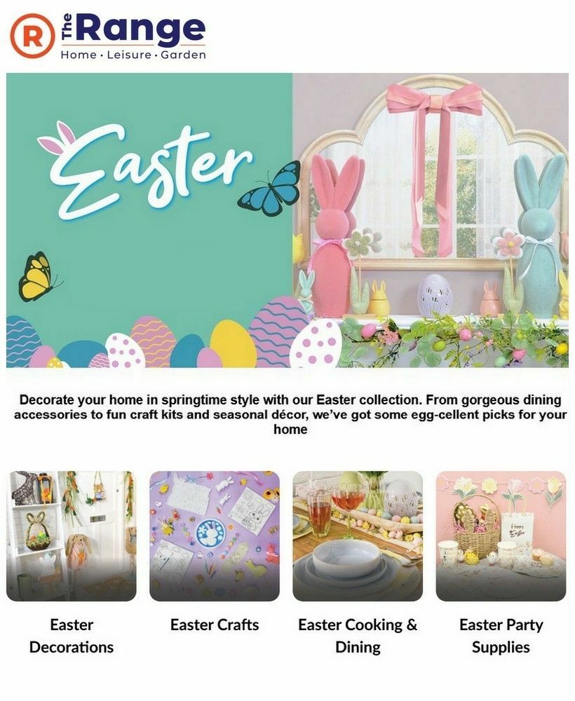 The Range Easter from 12 March