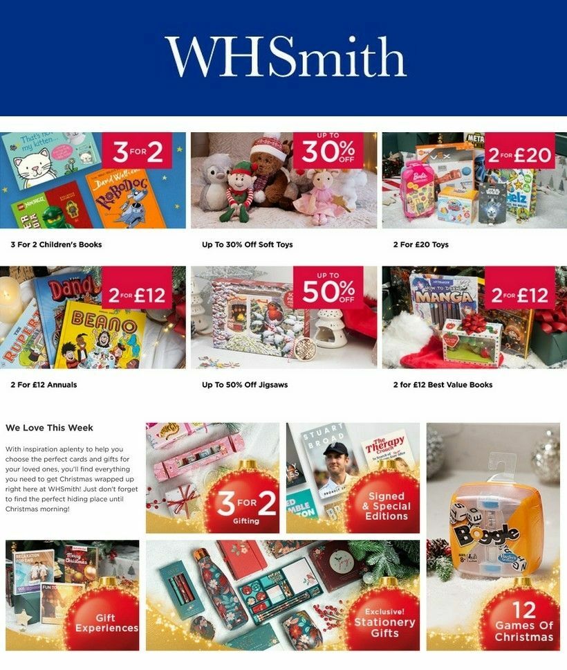 WHSmith from 5 December