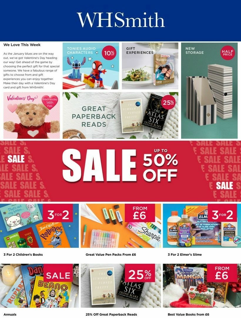 WHSmith from 30 January