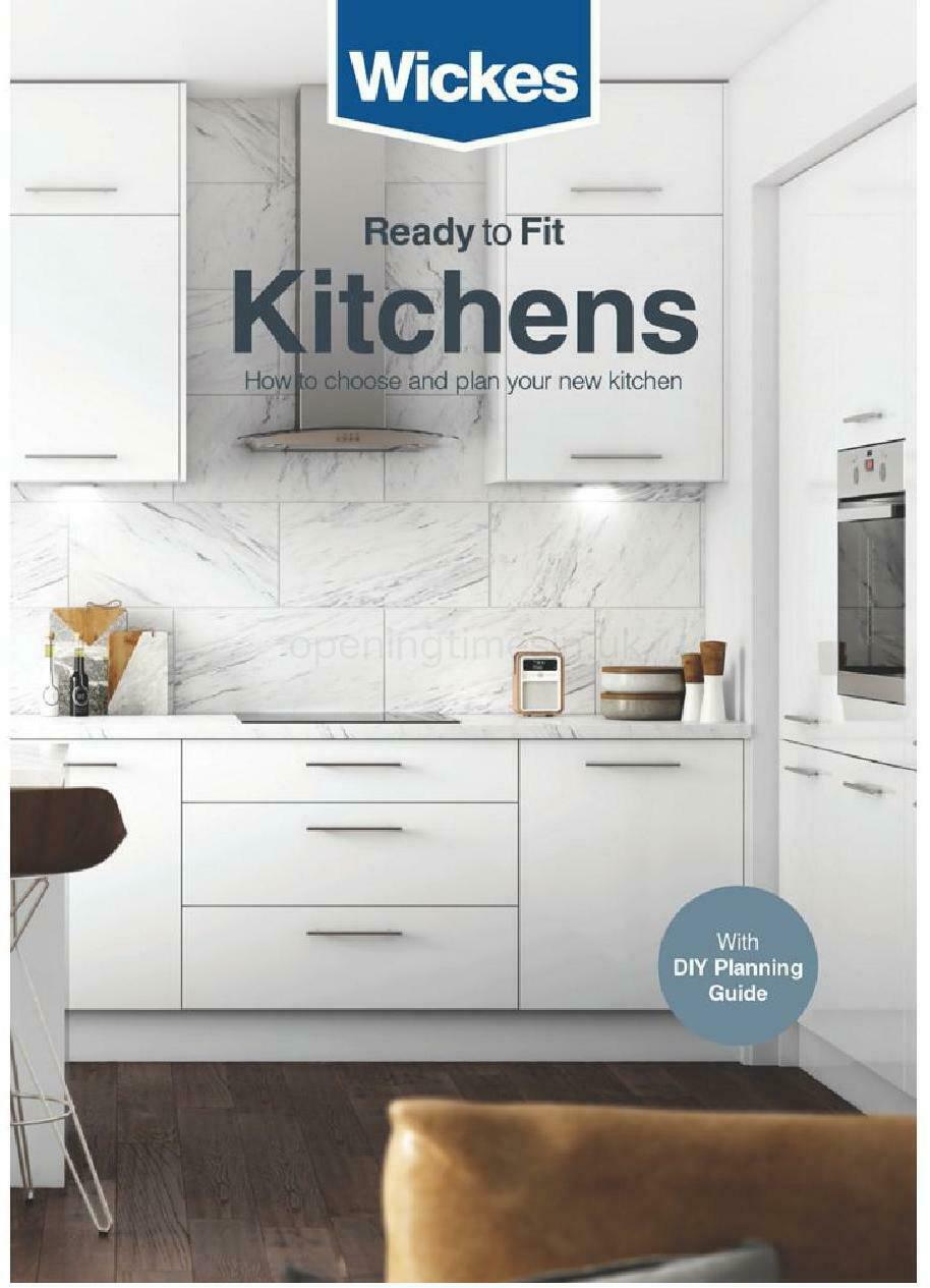 Wickes Ready to Fit kitchens brochure from 1 October