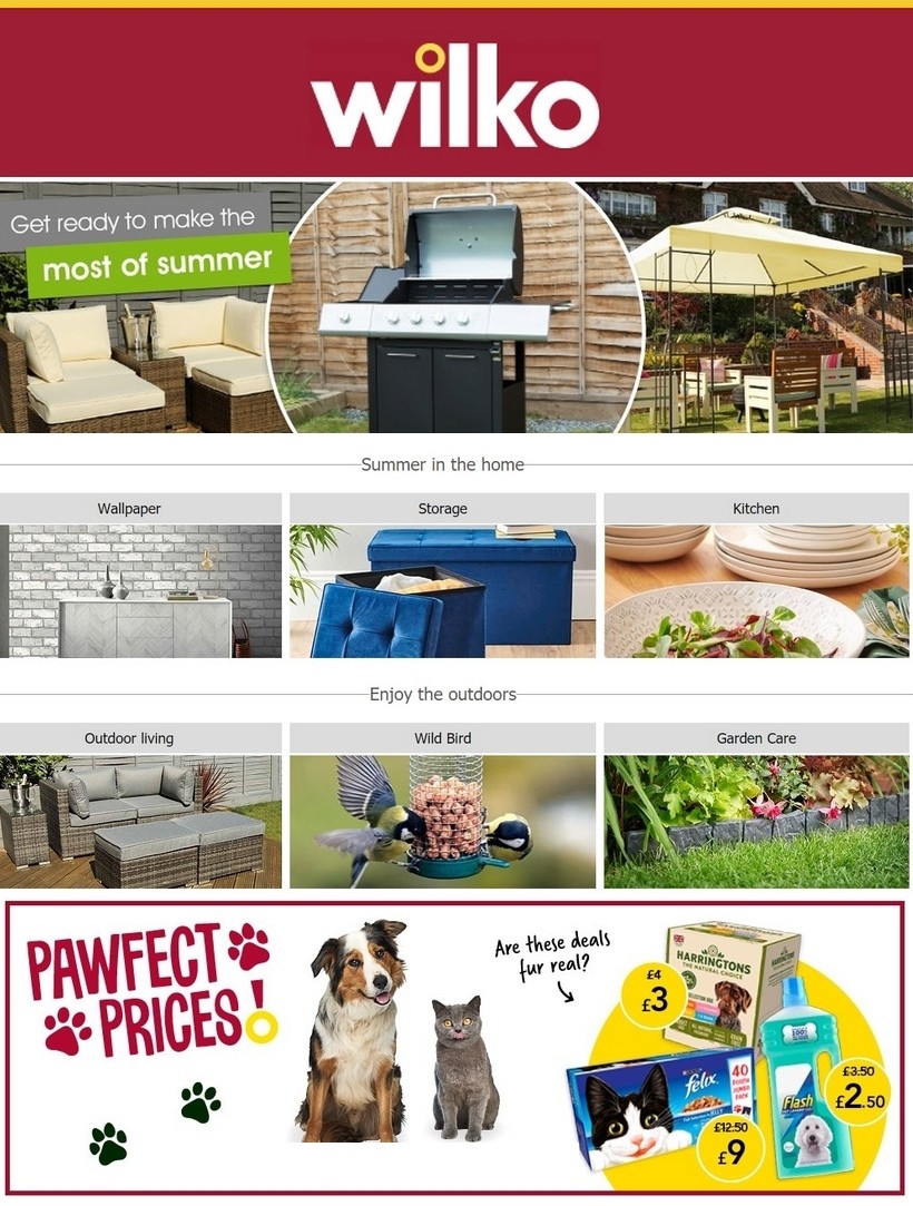 Wilko Best Offers and New Products from 17 June