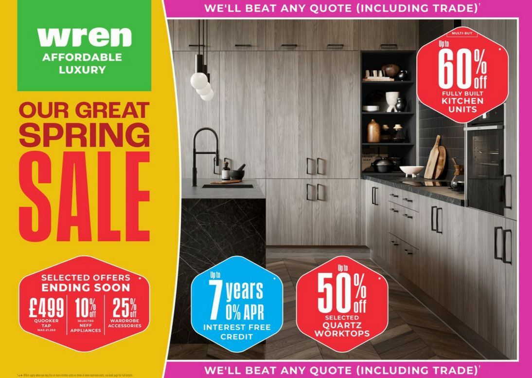 Wren Kitchens Offers & Great savings from 1 May